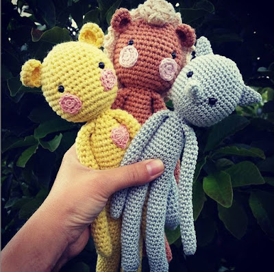 Crochet Goddess: HEARTY TEDDY
