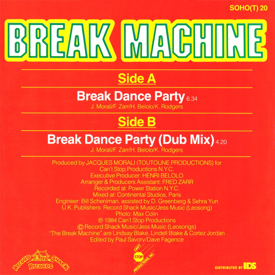 ma collection de cd de musique : break machine - break dance party ...