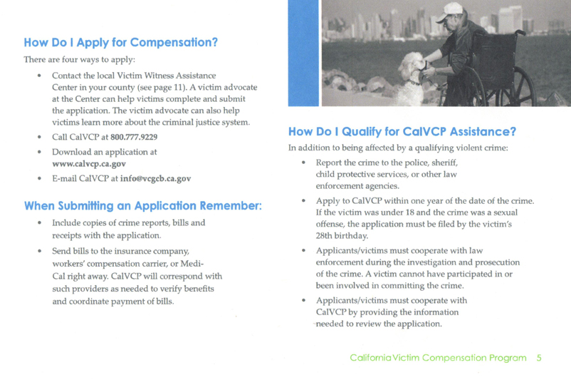 OC Community Resources: California Victim Compensation Program
