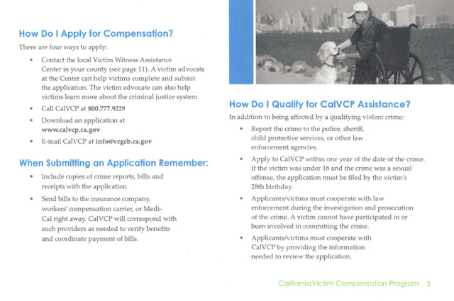 OC Community Resources: California Victim Compensation Program