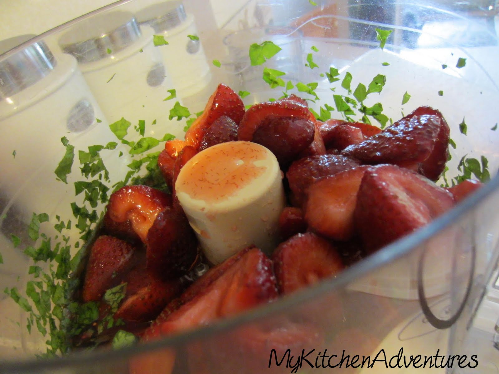 Fresh Strawberry Basil Sorbet | Renee's Kitchen Adventures