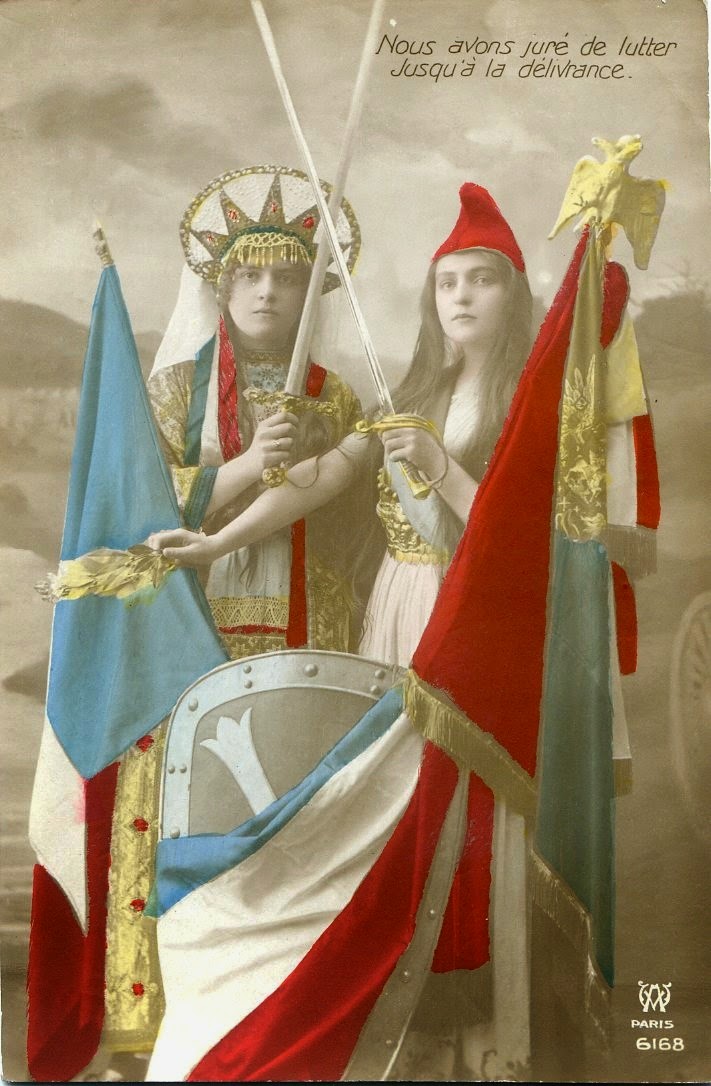 Beautiful French Propaganda Postcards From World War I ~ vintage everyday