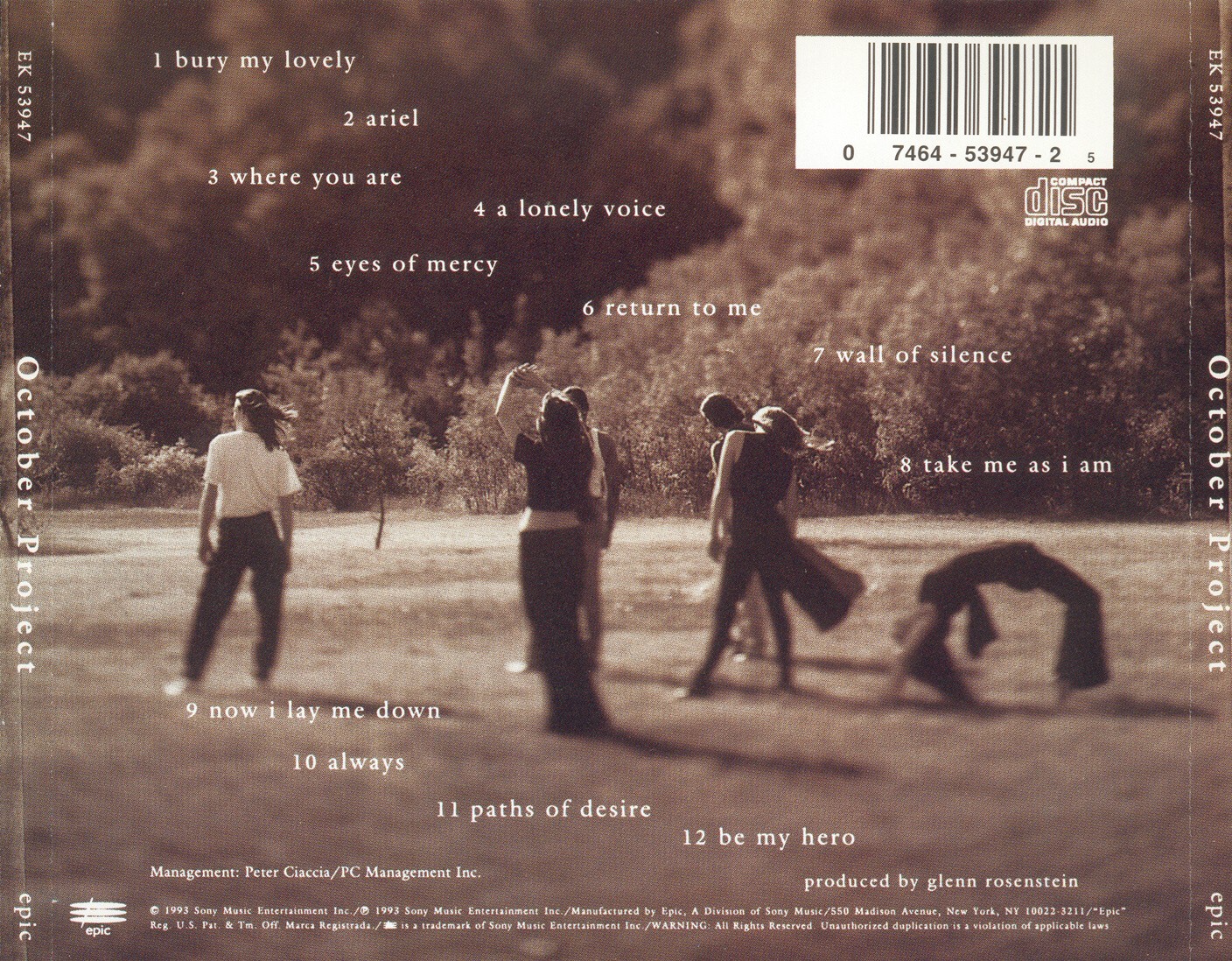 Un recorrido por la musica : October project- October Project (1993)