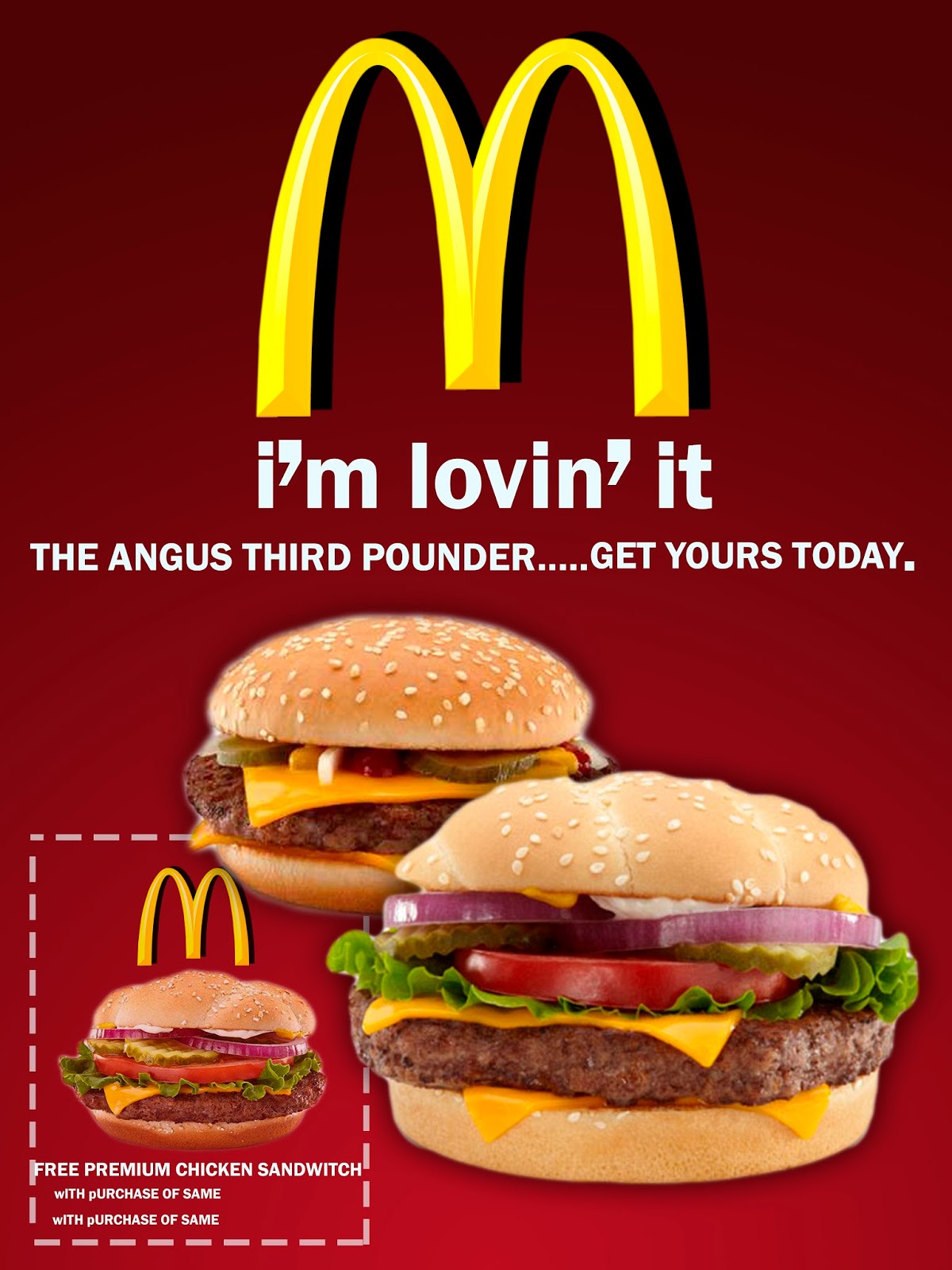 Praveen's Photoshop works: Mc Donalds advertisement done in psd by me.