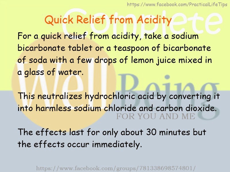 Practical Life Tips For You And Me: #Quick #Relief from #Acidity