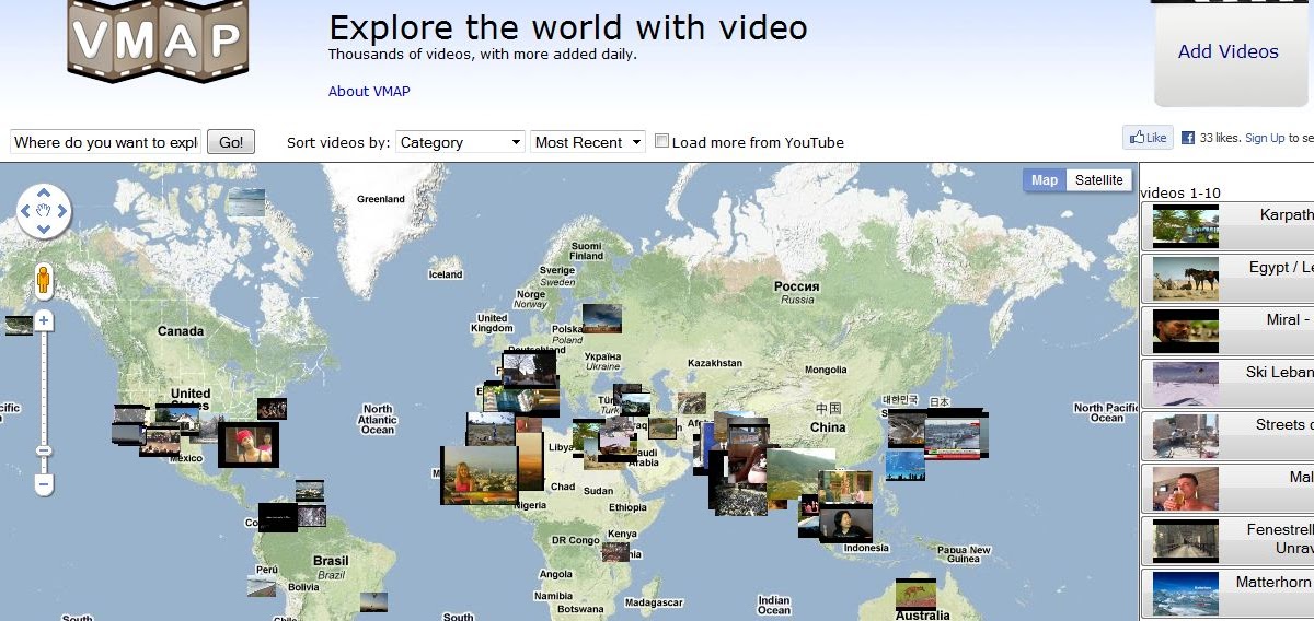 Living Online: Explore The World With Video On A Map