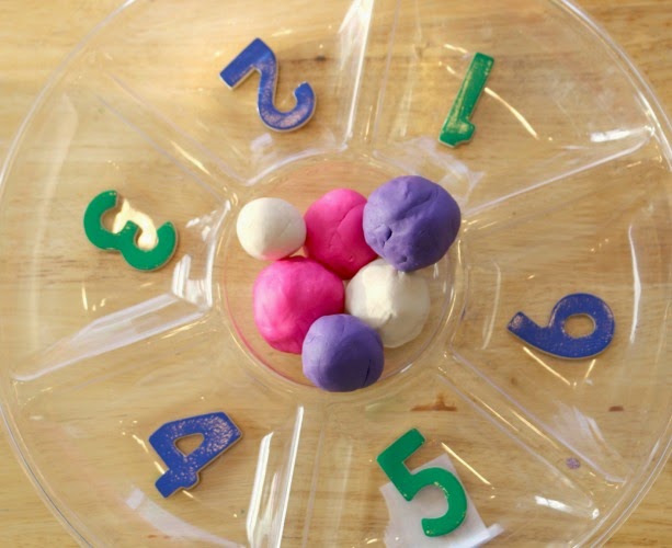 Playdough Search and Count Preschool Math Activity | School Time Snippets