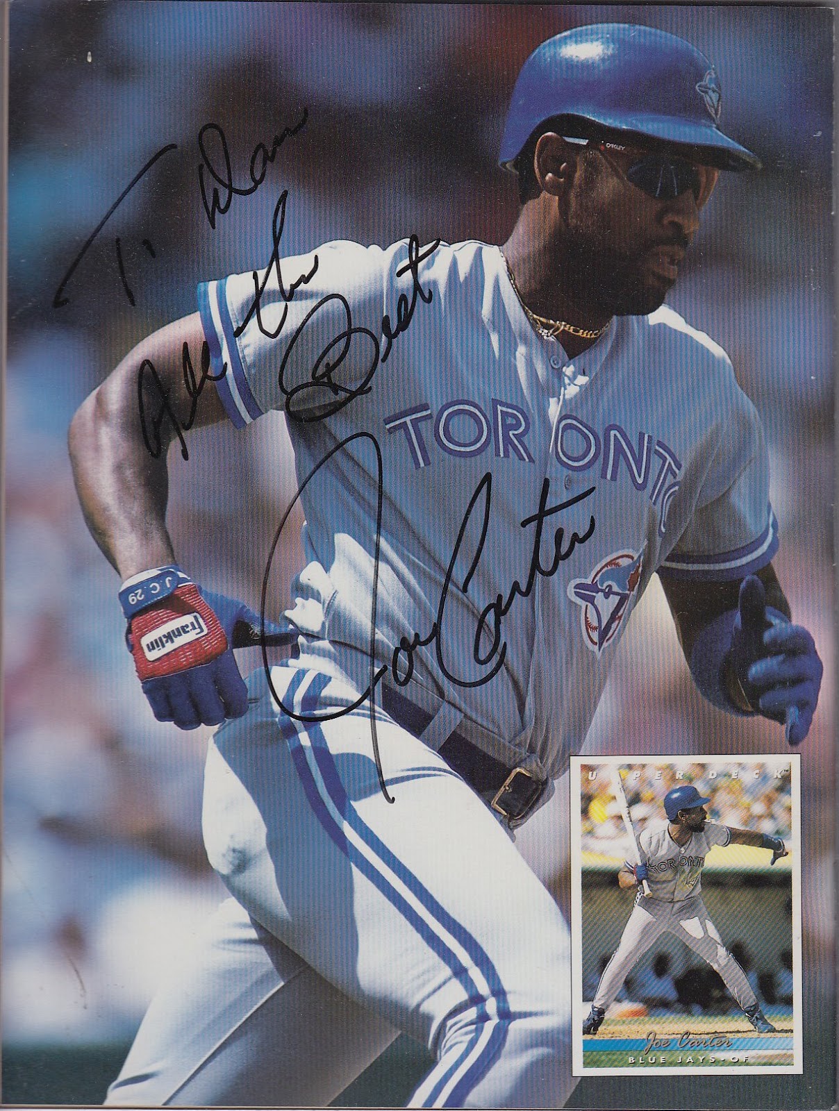 Daily Autograph: Joe Carter