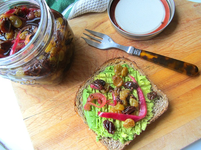 Pickled Raisins & Shallots