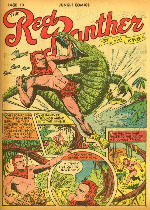 The Comic Book Catacombs: The Red Panther in "The Leopard Men" (Fiction ...