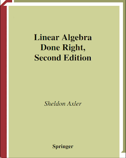 Linear Algebra Done Right, 2nd Ed - Sheldon Axler ~ Best Books on ...