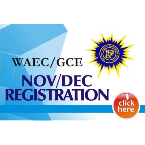 WAEC RE-OPENS REGISTRATION FOR NOV/DEC WASSCE PRIVATE 2018