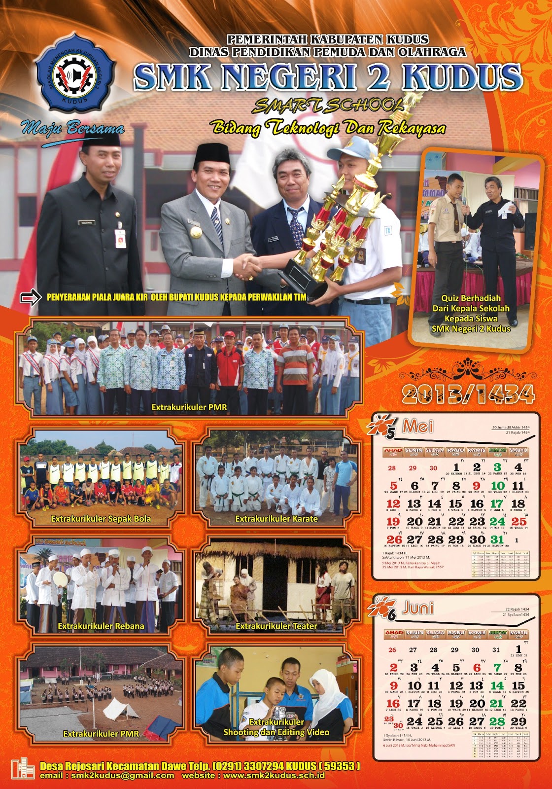 Desain Kalender SMK N 2 Kudus ~ Zest of Talent