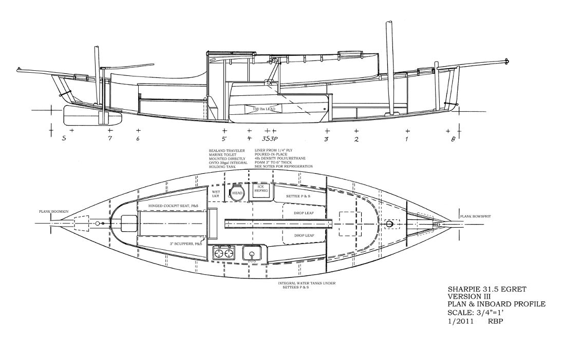 Building Nichiko, Reuel Parker's 31.5 Egret Yawl: 2 - Modifications in ...