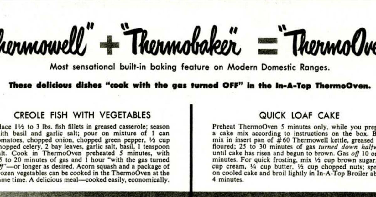 The Nostalgic Cook: Chambers Thermowell Creole Fish with Vegetables