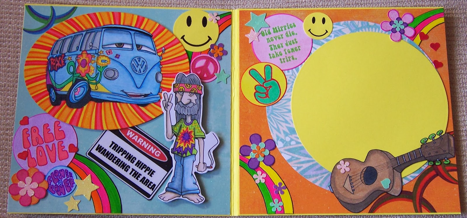 Whitch Craft: Hippie 65th Birthday Card