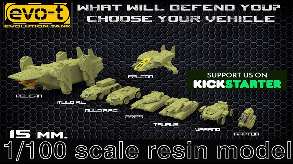 Wargame News and Terrain: Evo-T: 15mm Science Fiction Vehicles ...