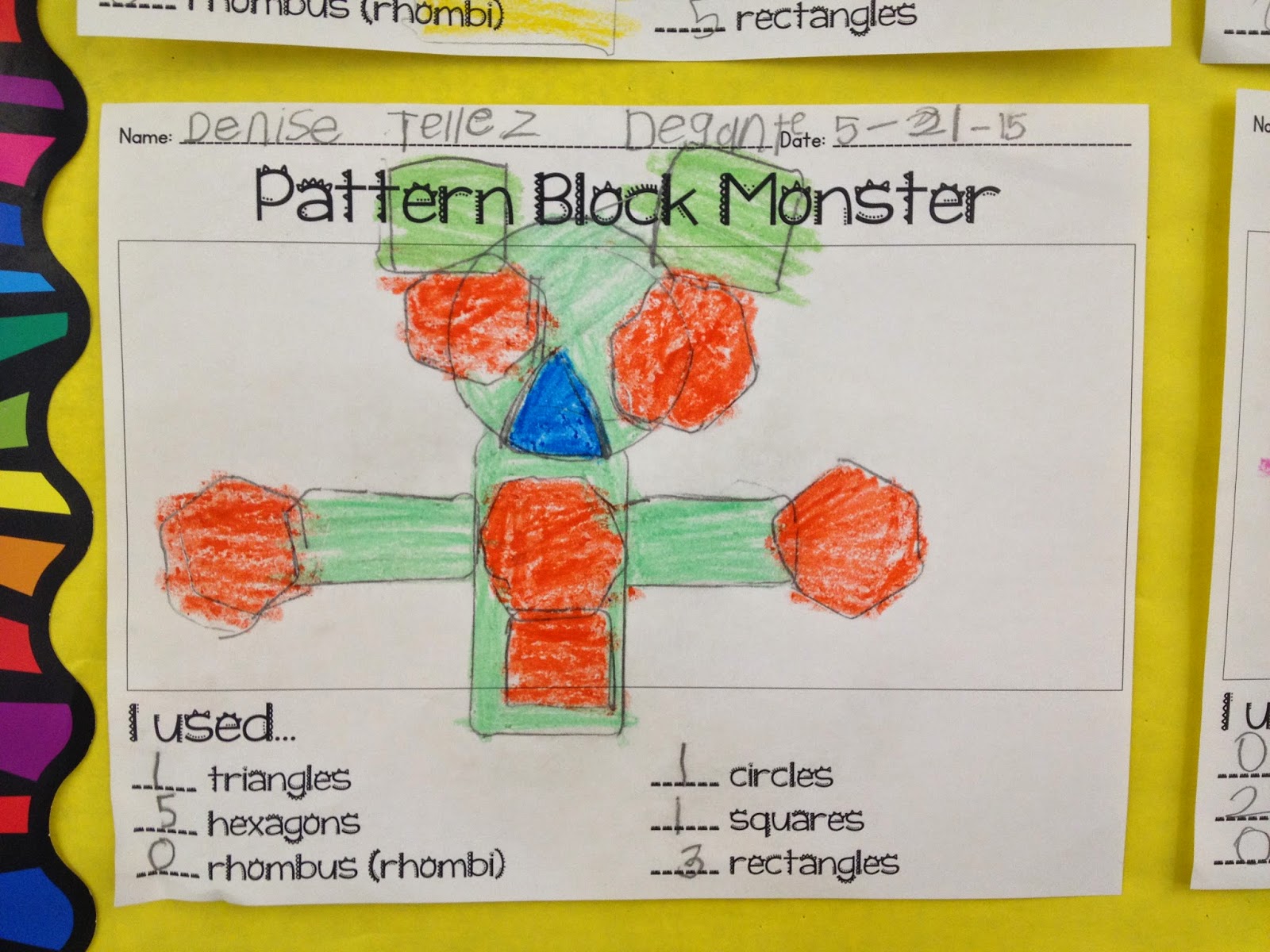 Shape Monster Pattern