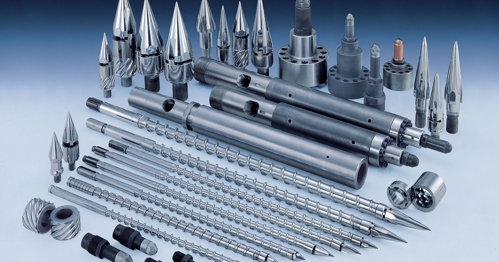 Bole injection screws, barrels, cylinders, screw tips and other front ...