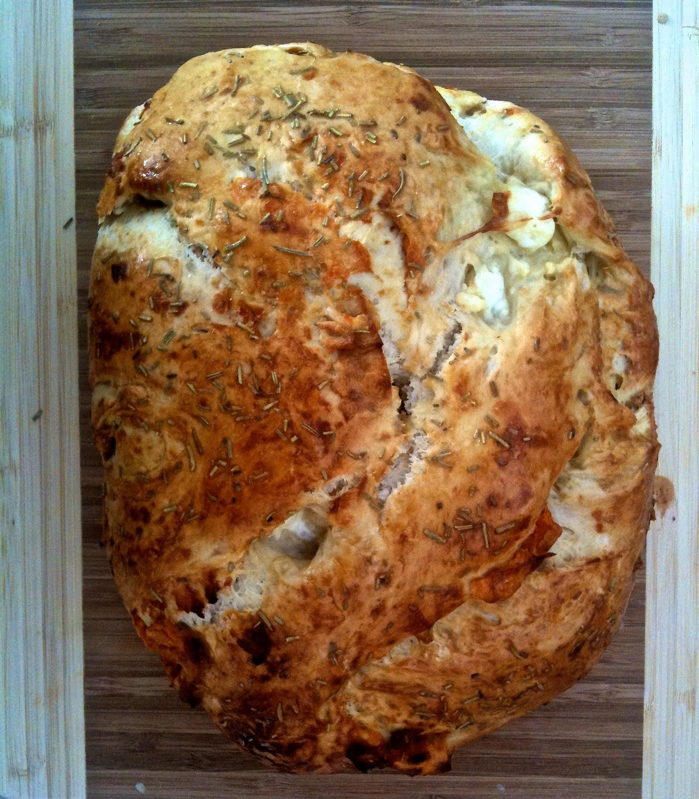 The Desert Caravan Kitchen: Roast Vegetable, Garlic and Fetta Bread