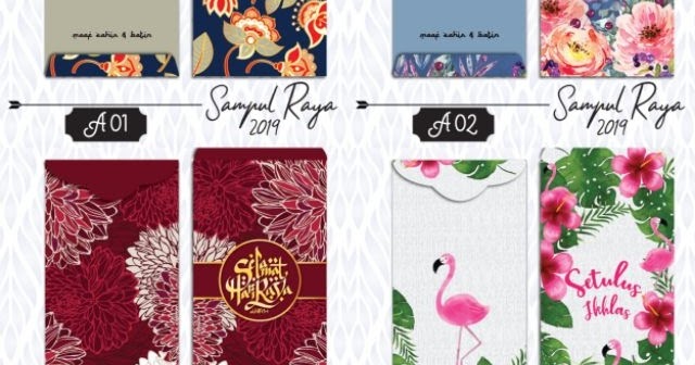 Sampul Duit Raya 2019 Rare Branded Stylista Cantik Corak Bunga | Kafe ...
