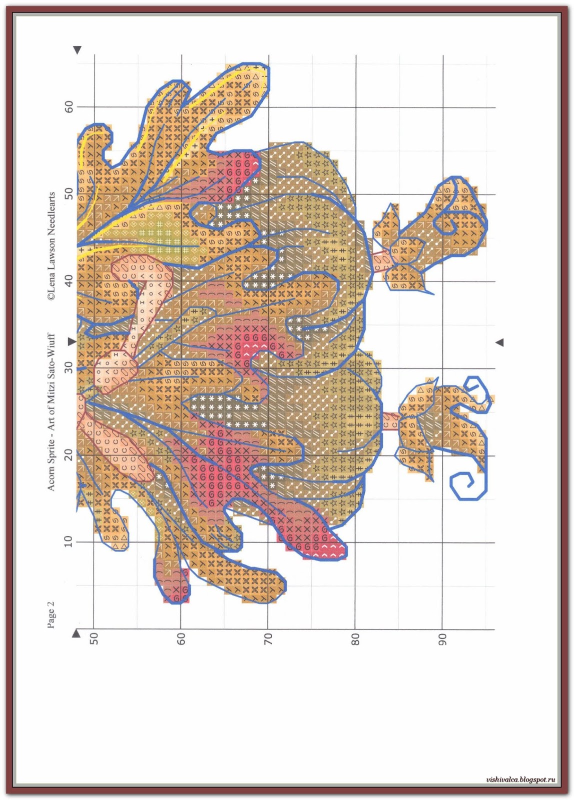 Вышивалка: "Acorn Sprite" Lena Lawson