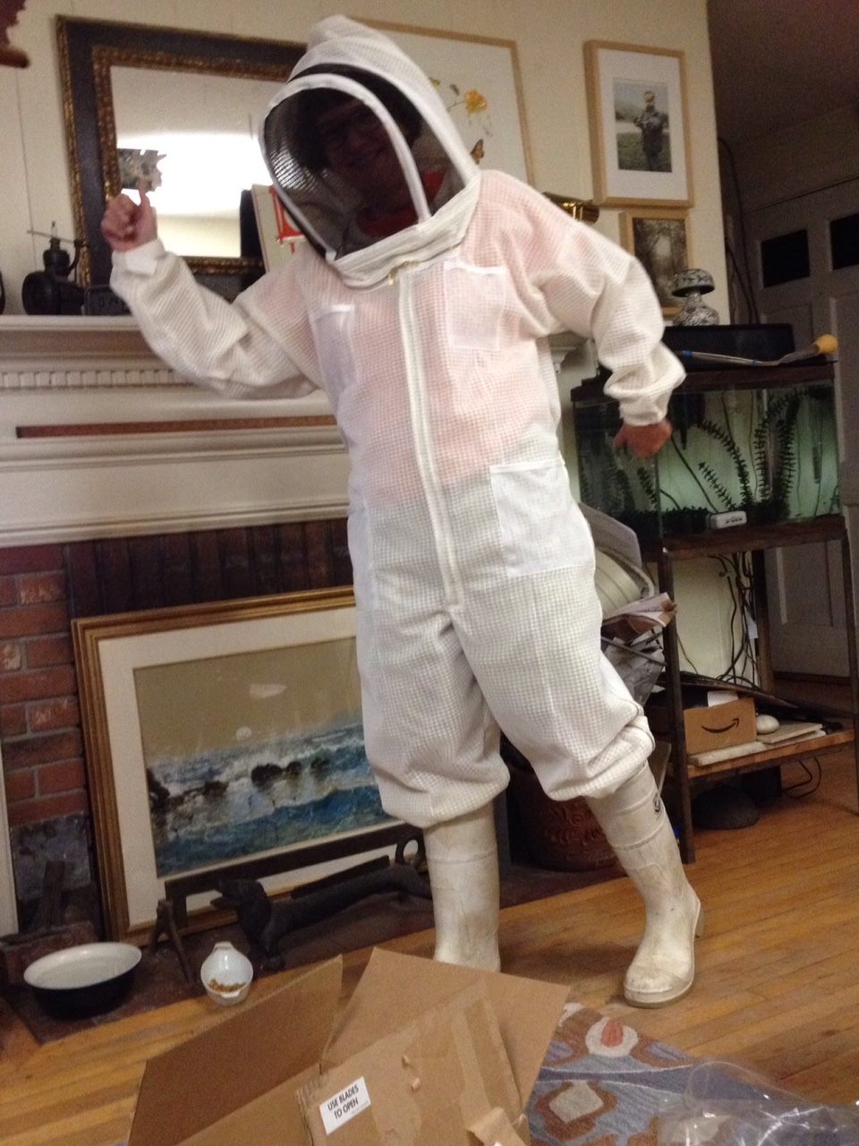Honeybee History: My First Bee Suit :-)