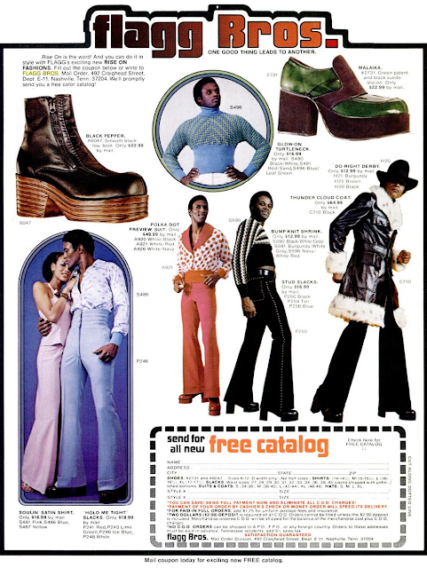 Flagg Bros Couture: Vintage Platform Shoes and Super Fly Suits Adverts ...