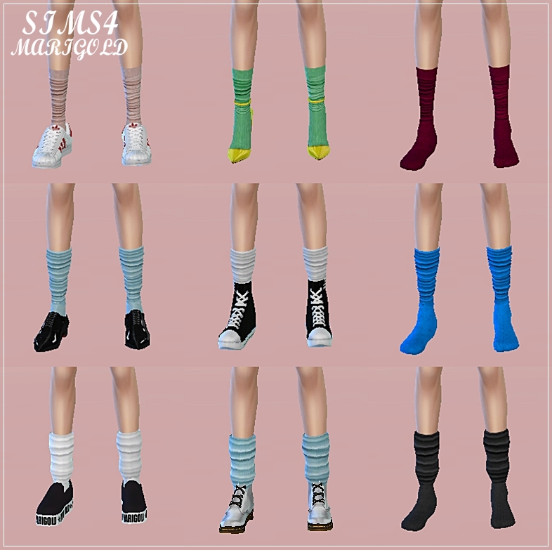 Sims 4 Scrunch Socks