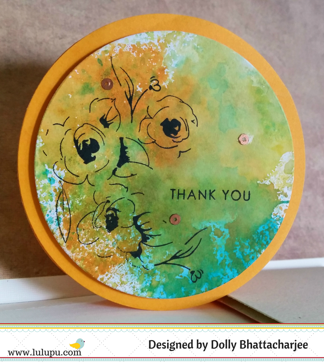 Lulupu - The Craft Lounge: Circle Shaped Card + Tutorial