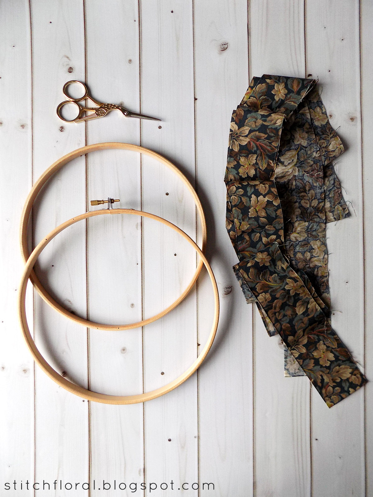 DIY embroidery hoop binding tutorial: easy, no glue method - Stitch Floral