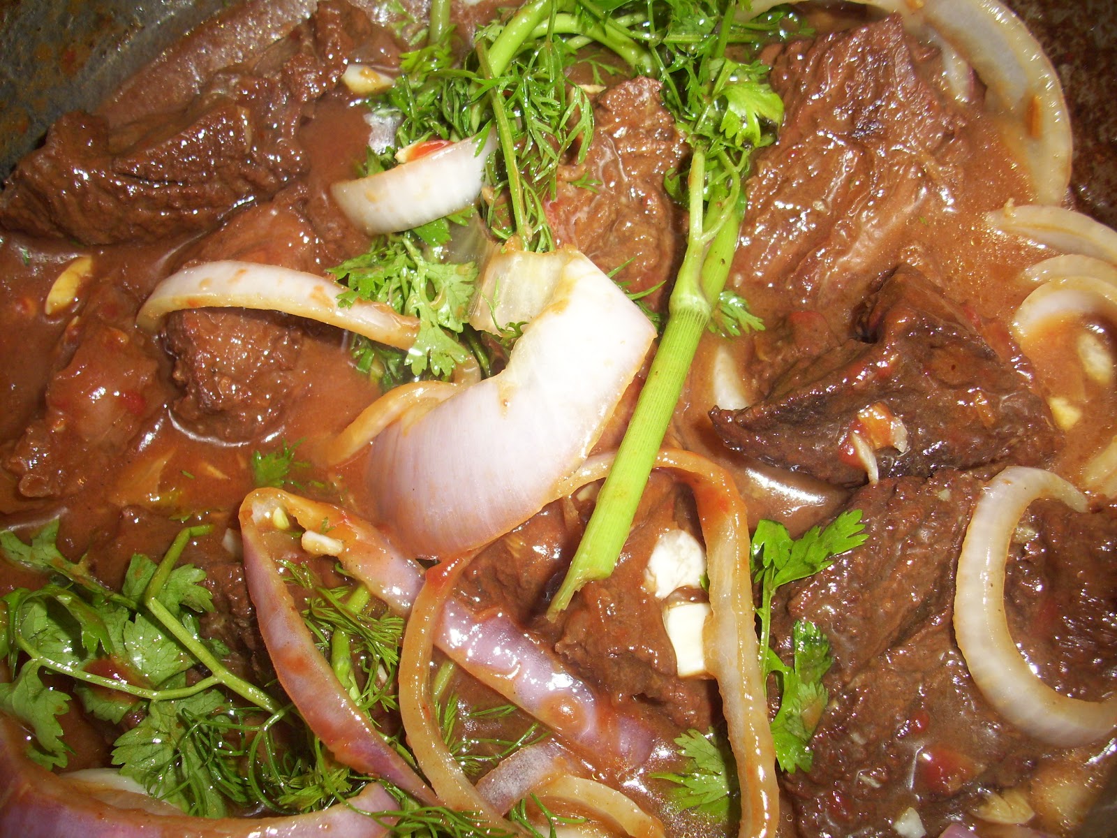 Cocina casera República Dominicana: Carne de res guisada con jugo de ...