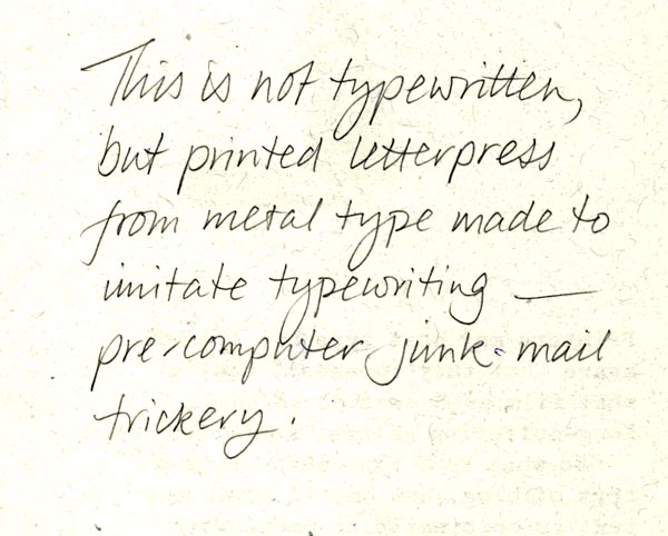 What is a typecast?/ /THE TYPEWRITER REVOLUTION