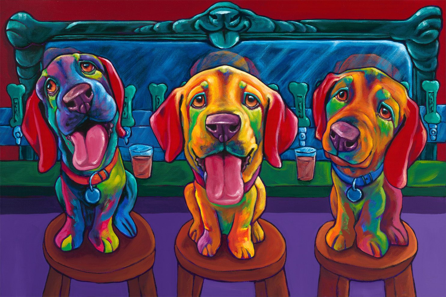 Pinzellades al món: El color en els gossos de Ron Burns / El color en ...