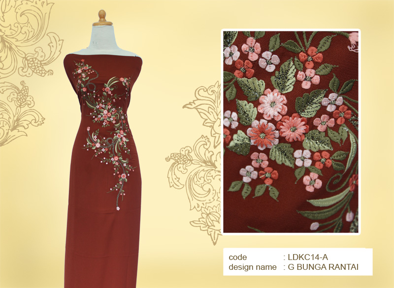 Bunga Rantai A | Aleesya Sulam Collection