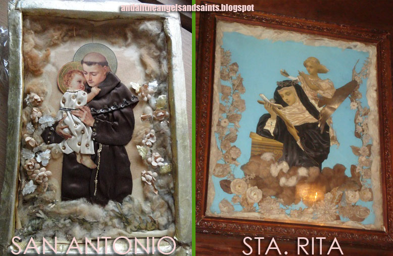 AND ALL THE ANGELS AND SAINTS: 259. SANTO SHADOW BOX ART