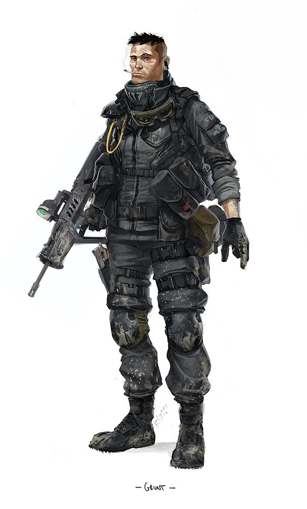 Warriors in art: Grunt by Richard Lyons