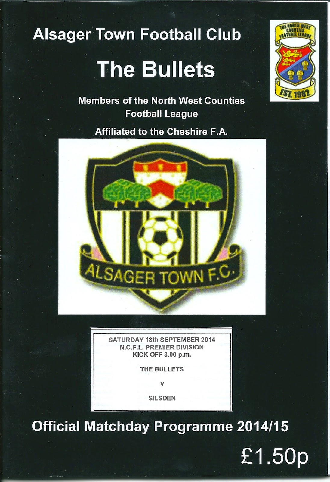 Football Grounds visited by Richard Bysouth: Alsager Town FC