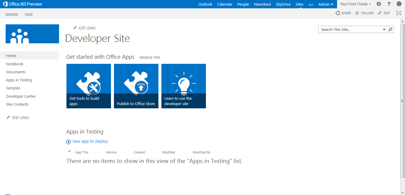 Office 365 Developers Preview - Thoughts on SharePoint development