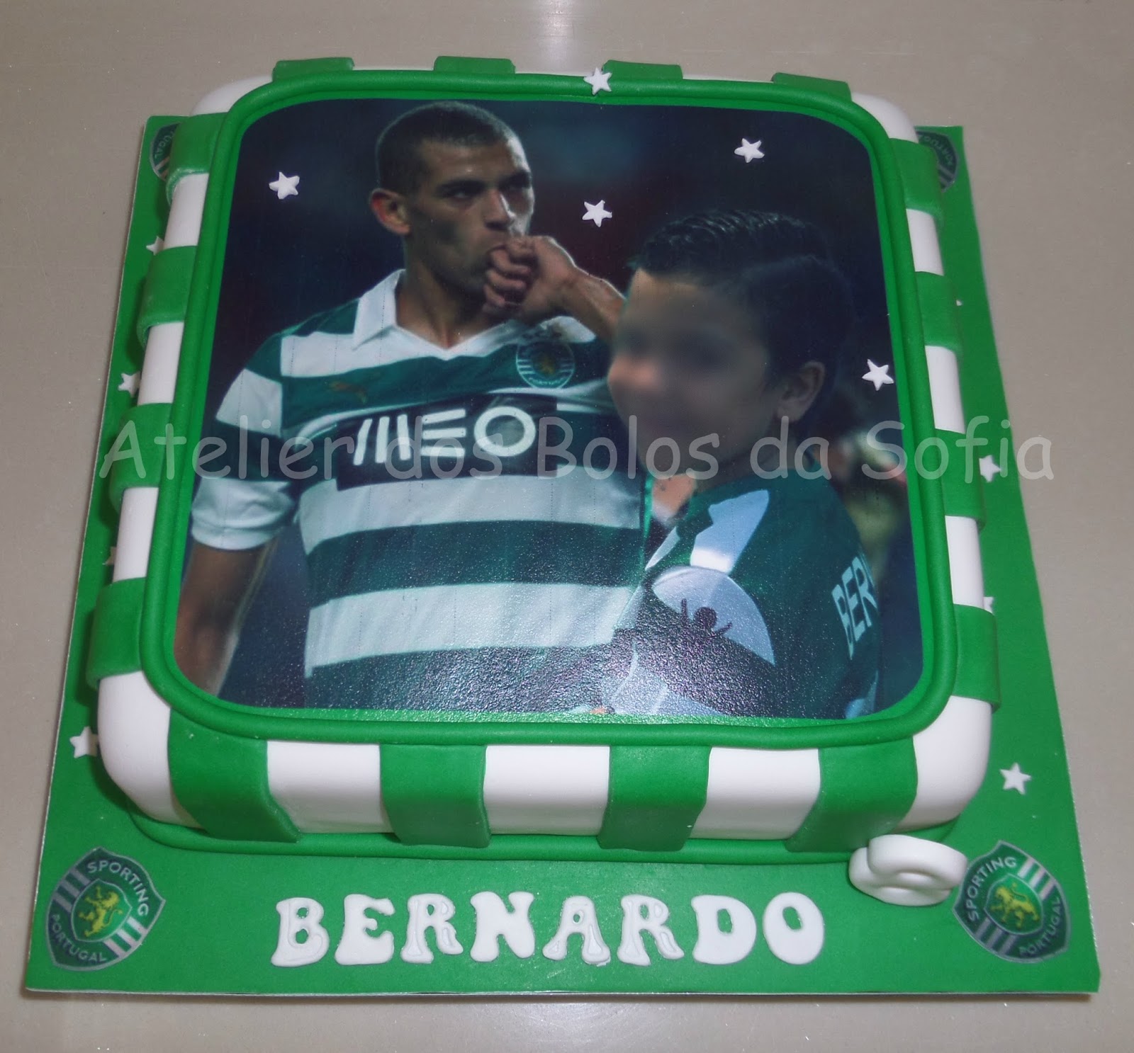 Atelier dos Bolos da Sofia: Bolo "Sporting"