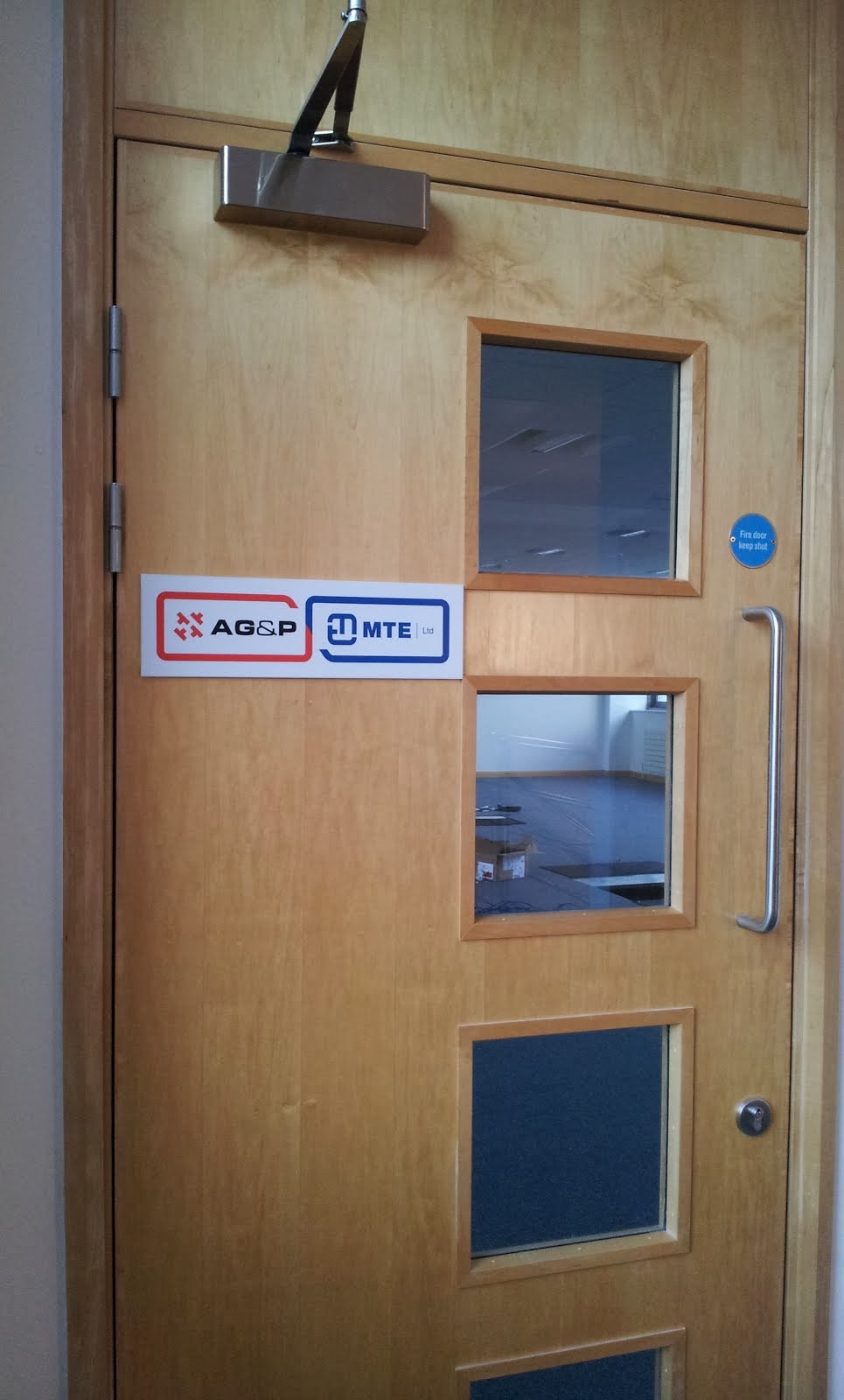 The Green I Signs Blog: White perspex door signs supplied & fitted by ...