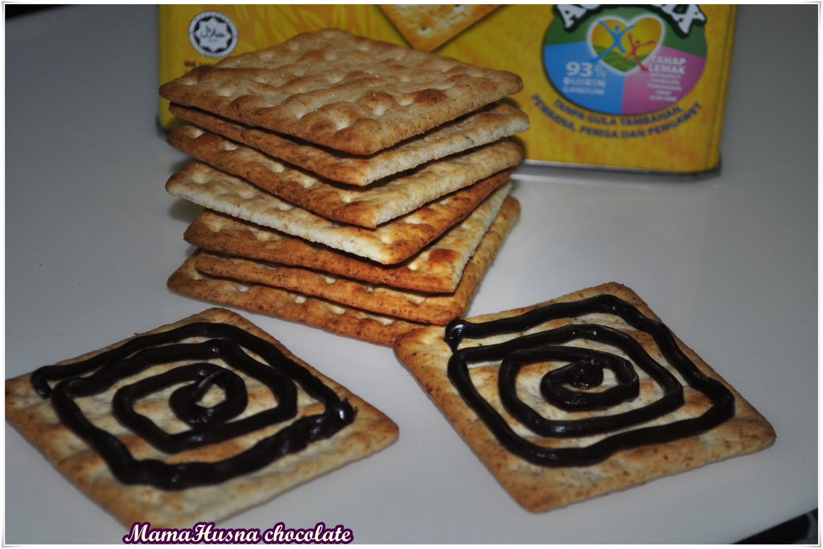 MamaHusna Chocolate: Jacob biscuit wif choc jem(jem choc resepi mama ...