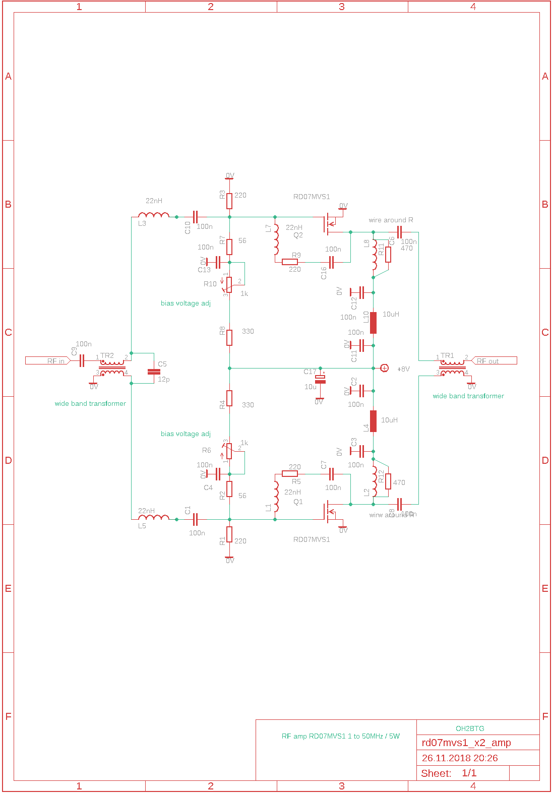 OH2BTG Radio Amateur Blog: 2...50MHz RD07MVS1 5W amplifier