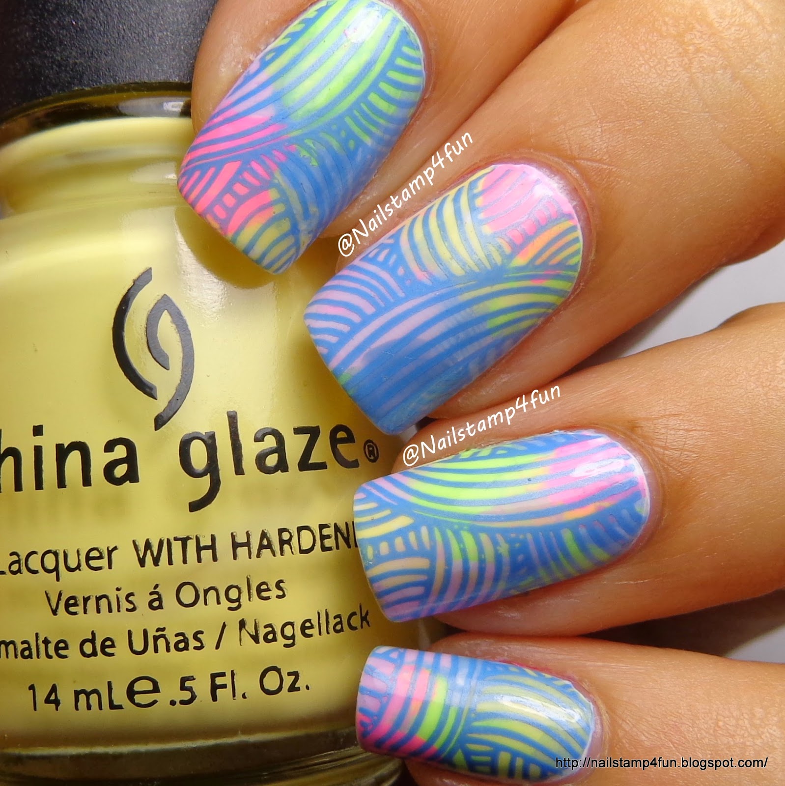 Nail Stamp 4 Fun: Marbling Nail Art Using Your Nail Stamper.