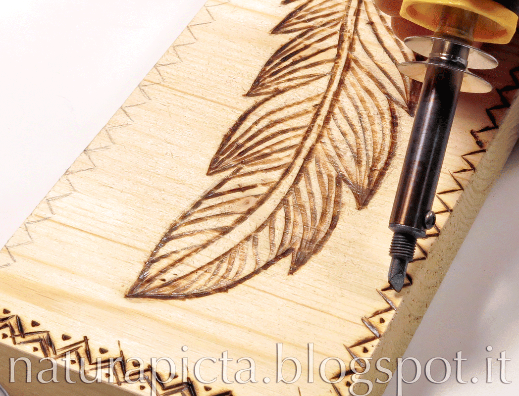 Natura Picta : DIY WOOD BURNED Pyrography Boho Feather