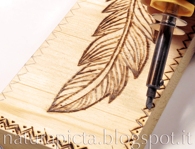 Natura Picta : DIY WOOD BURNED Pyrography Boho Feather