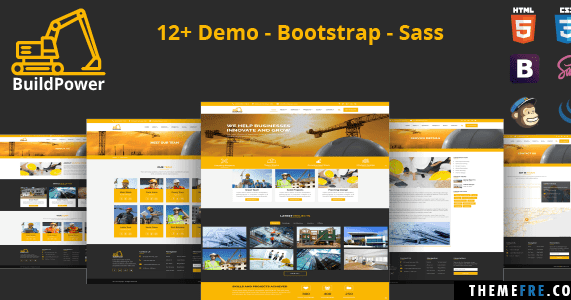 Derrick Arvel BuildPower â€“ Construction Business HTML Template ...