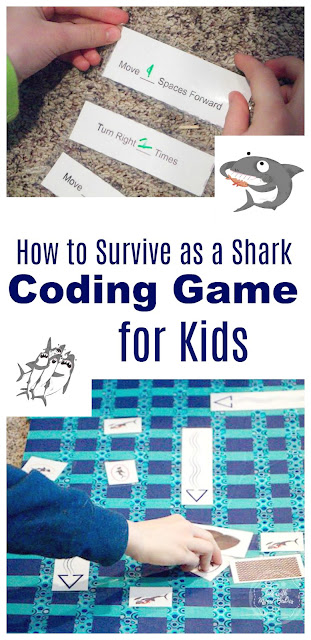 How to Survive as a Shark Coding Game for Kids - Life with Moore Babies
