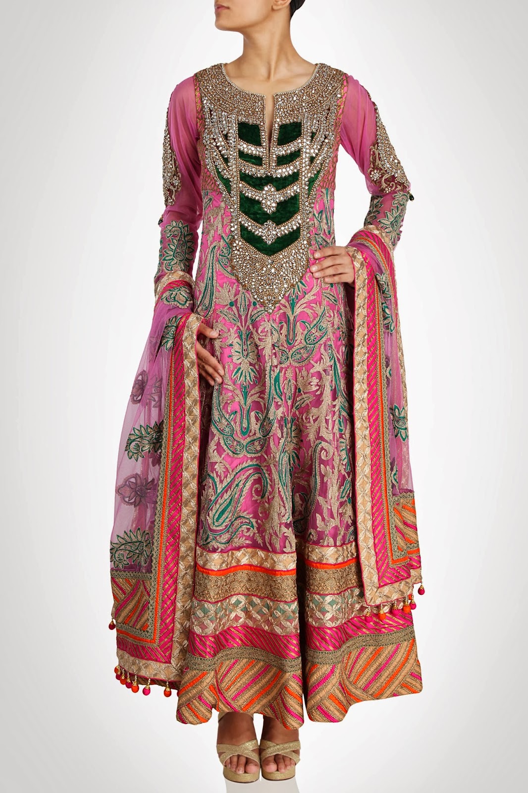 Bollywood Designer Stylish Floor Length Latest Frock Suits Designs By ...