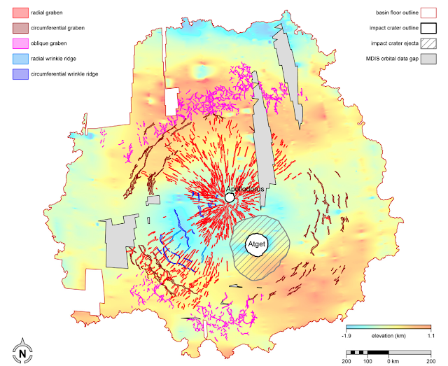 Hermeology: Caloris Basin Tectonic Map